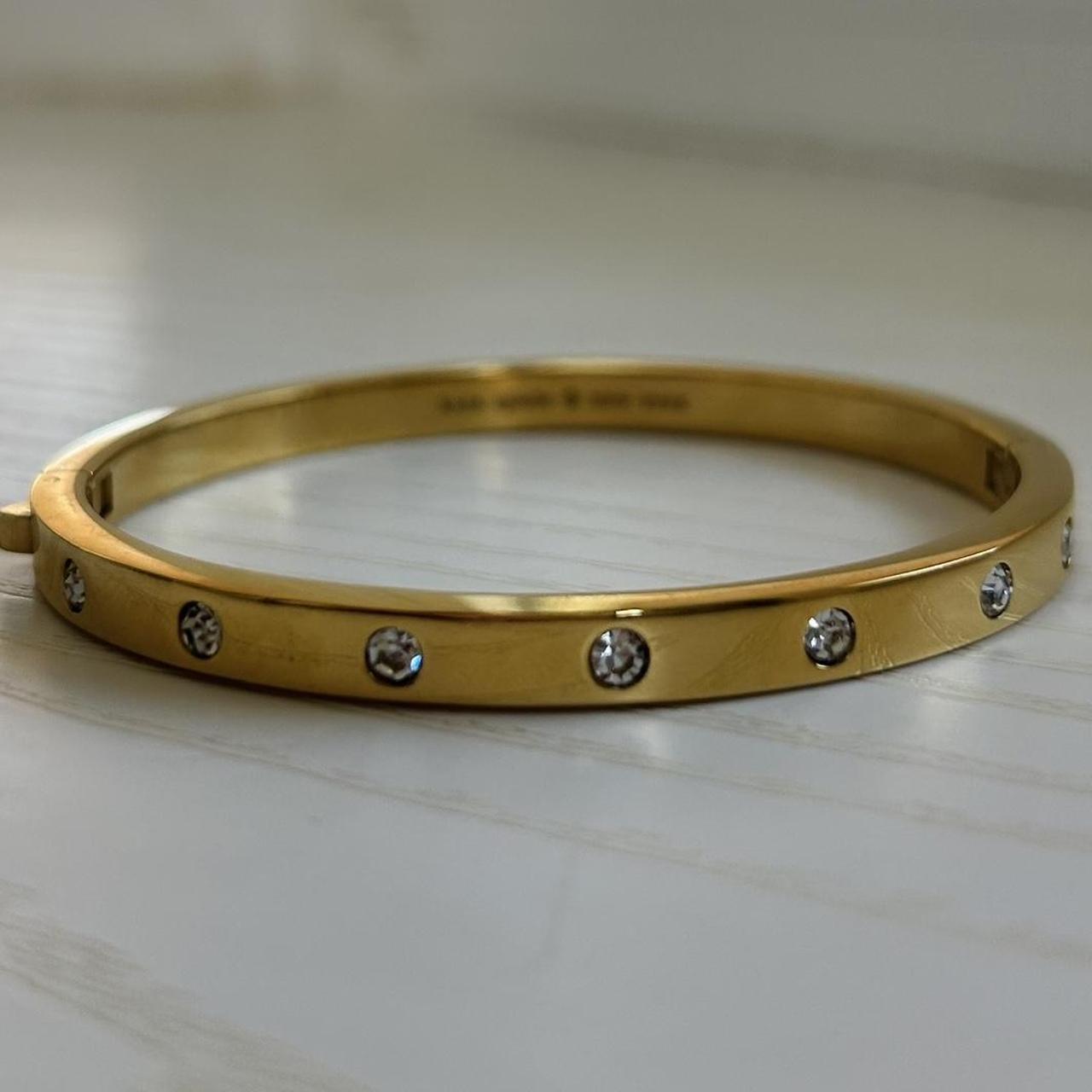 Brand: Kate Spade ♠️👑 Gold diamond clasp bangle... | Depop