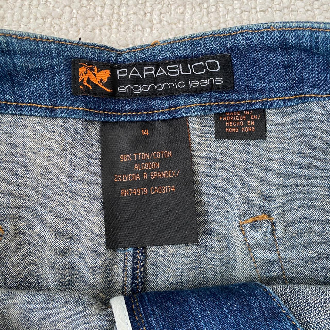 Parasuco jeans midi skirt frontal zipper back... - Depop