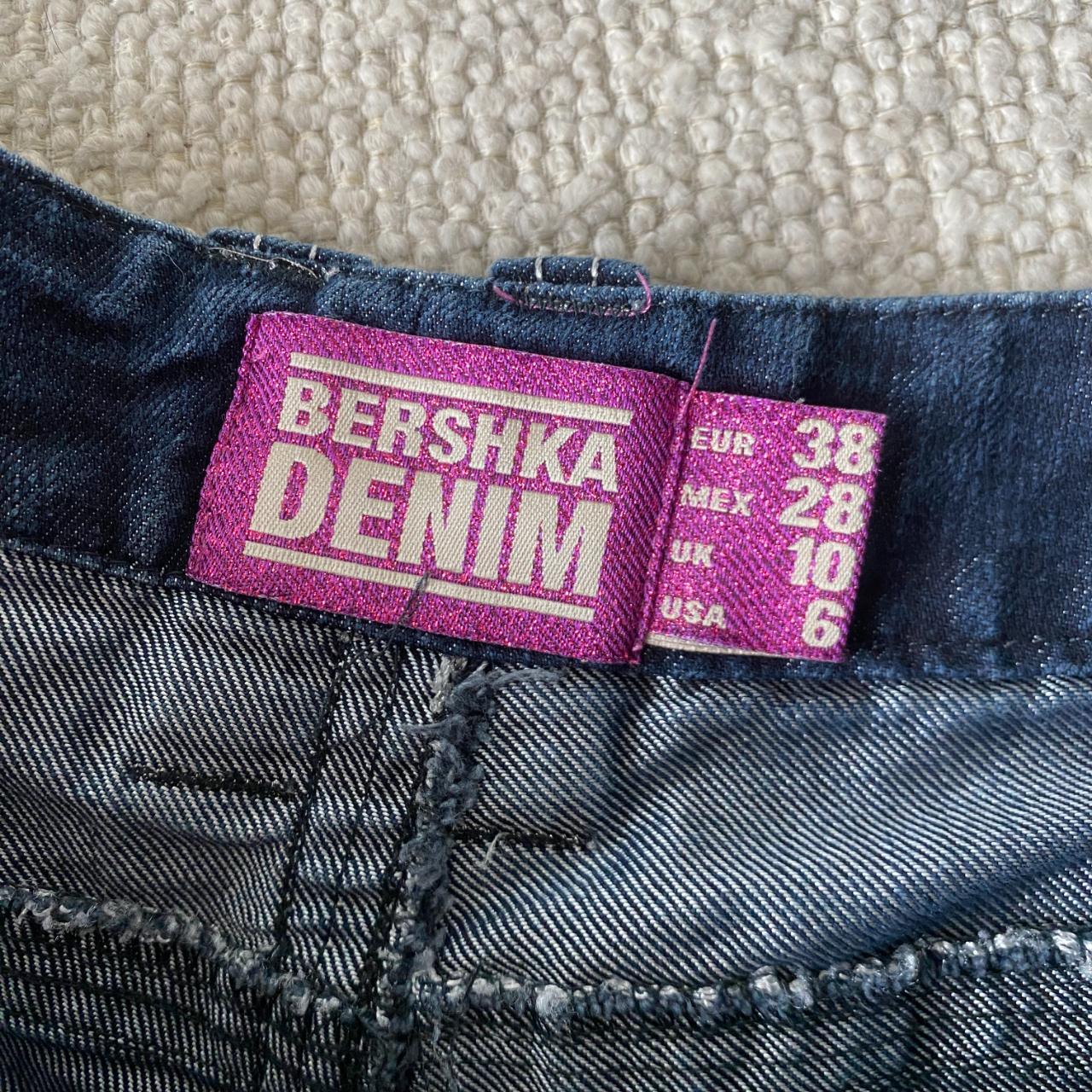 Vintage 90s jean shorts low rise dark wash denim... - Depop