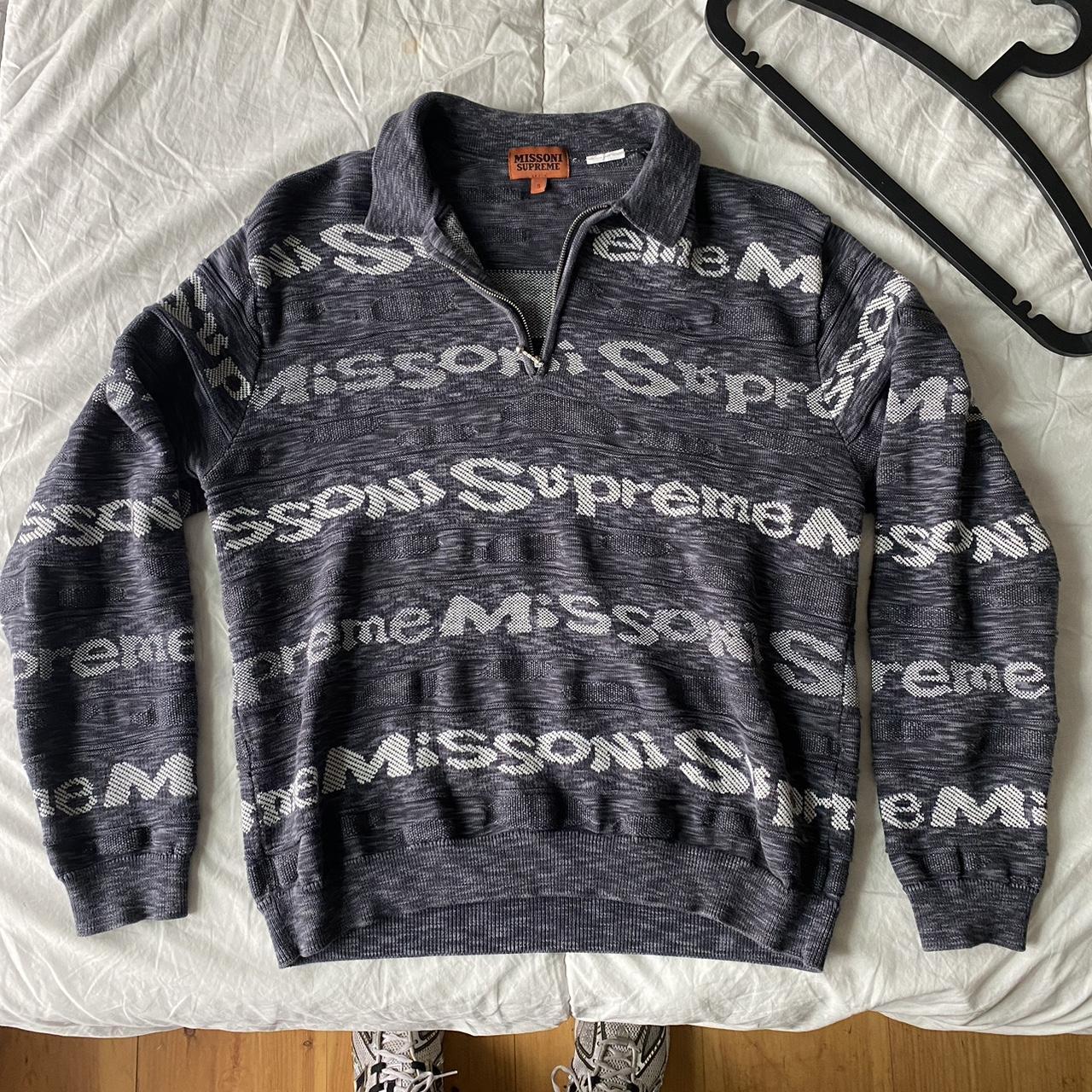 Supreme Missoni knitted quarter zip pullover. Dress... - Depop