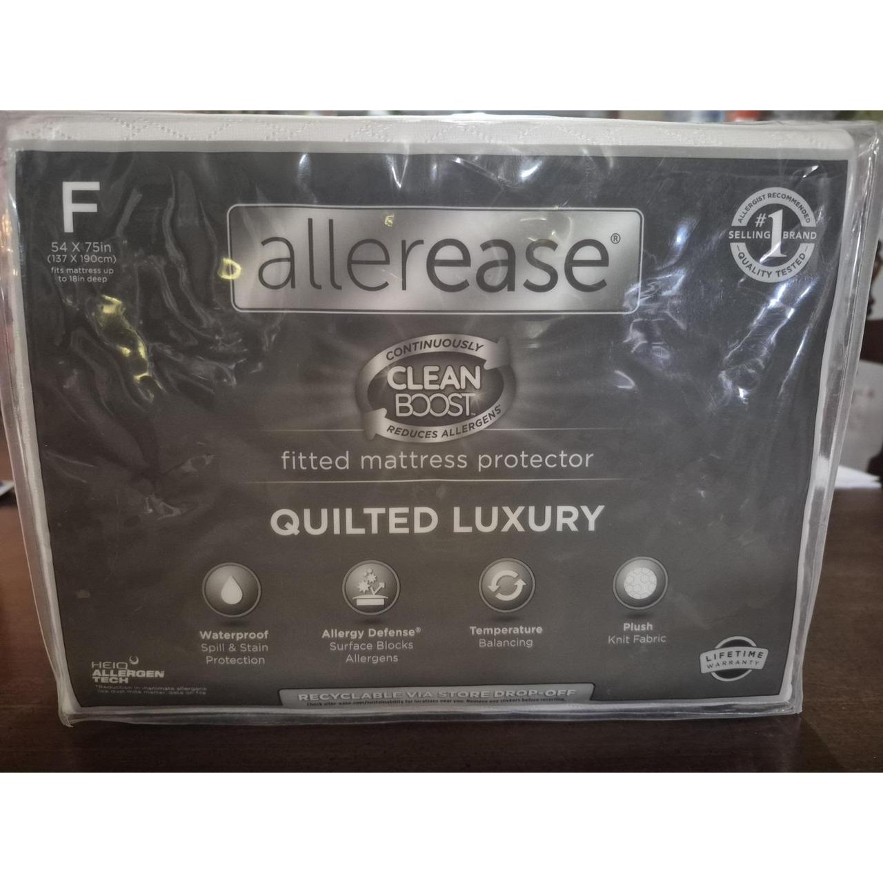 Full Size Quilted Luxury Fitted Mattress Protector -... | Depop