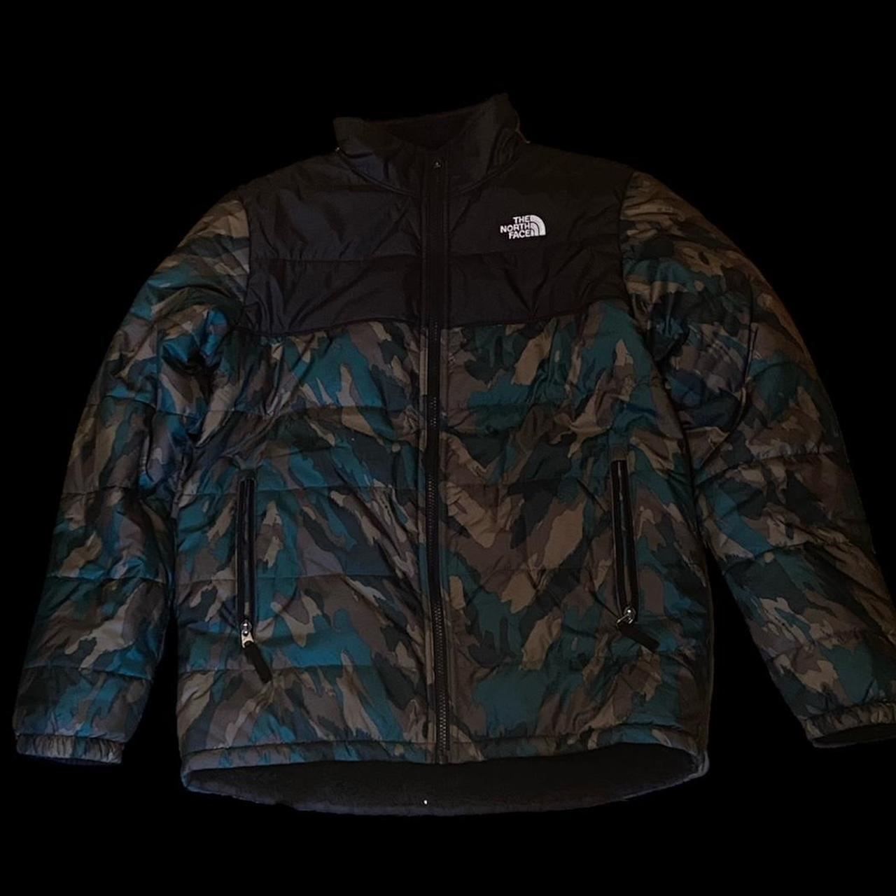 NORTH FACE PUFFER REVERSE-ABLE COAT - Depop