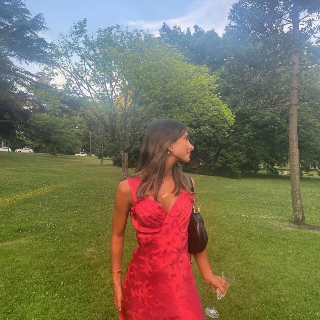 Realisation Par Roxy mini dress in red dragon Such... - Depop