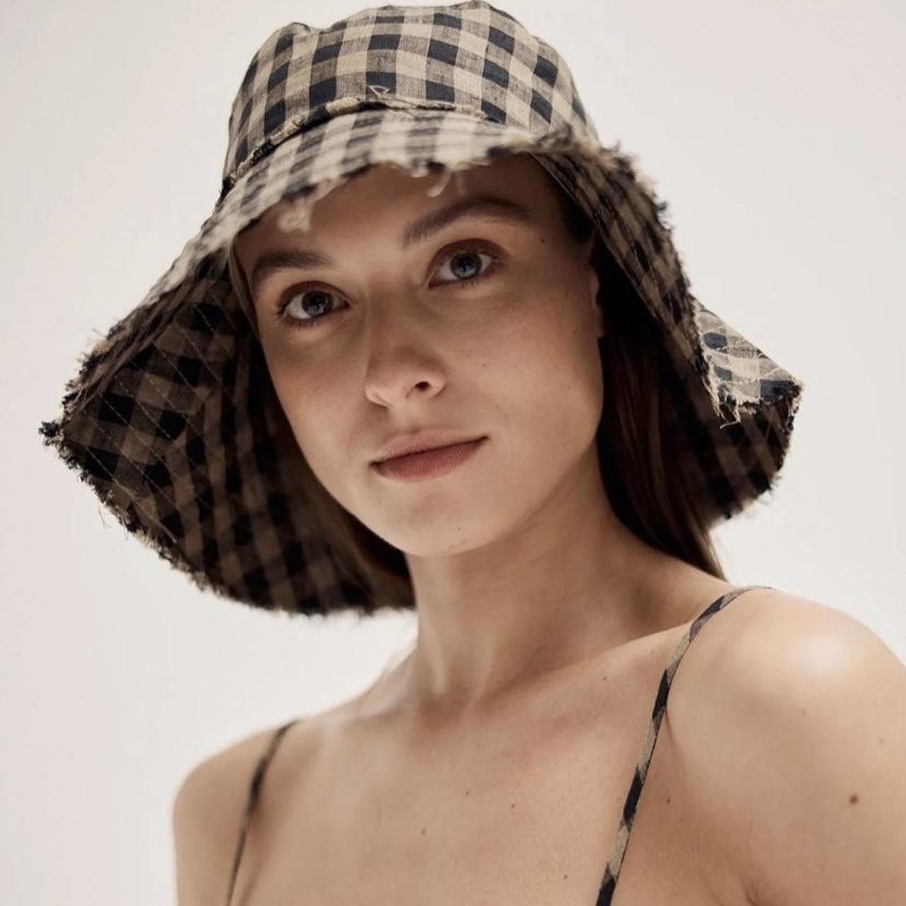 Marle New Zealand - Nonna Hat in check gingham ... - Depop