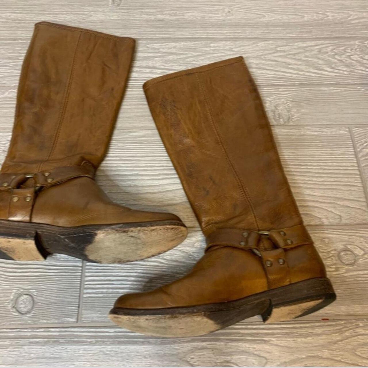 Frye boots, size 6.5, so cute, but recommend sizing up! - Depop