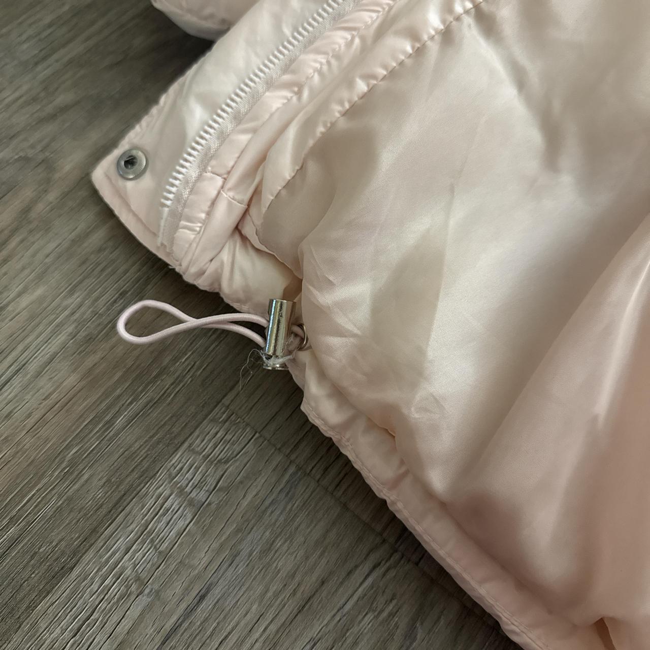 Light pink puffer jacket #pinkjacket - Asian size M... | Depop