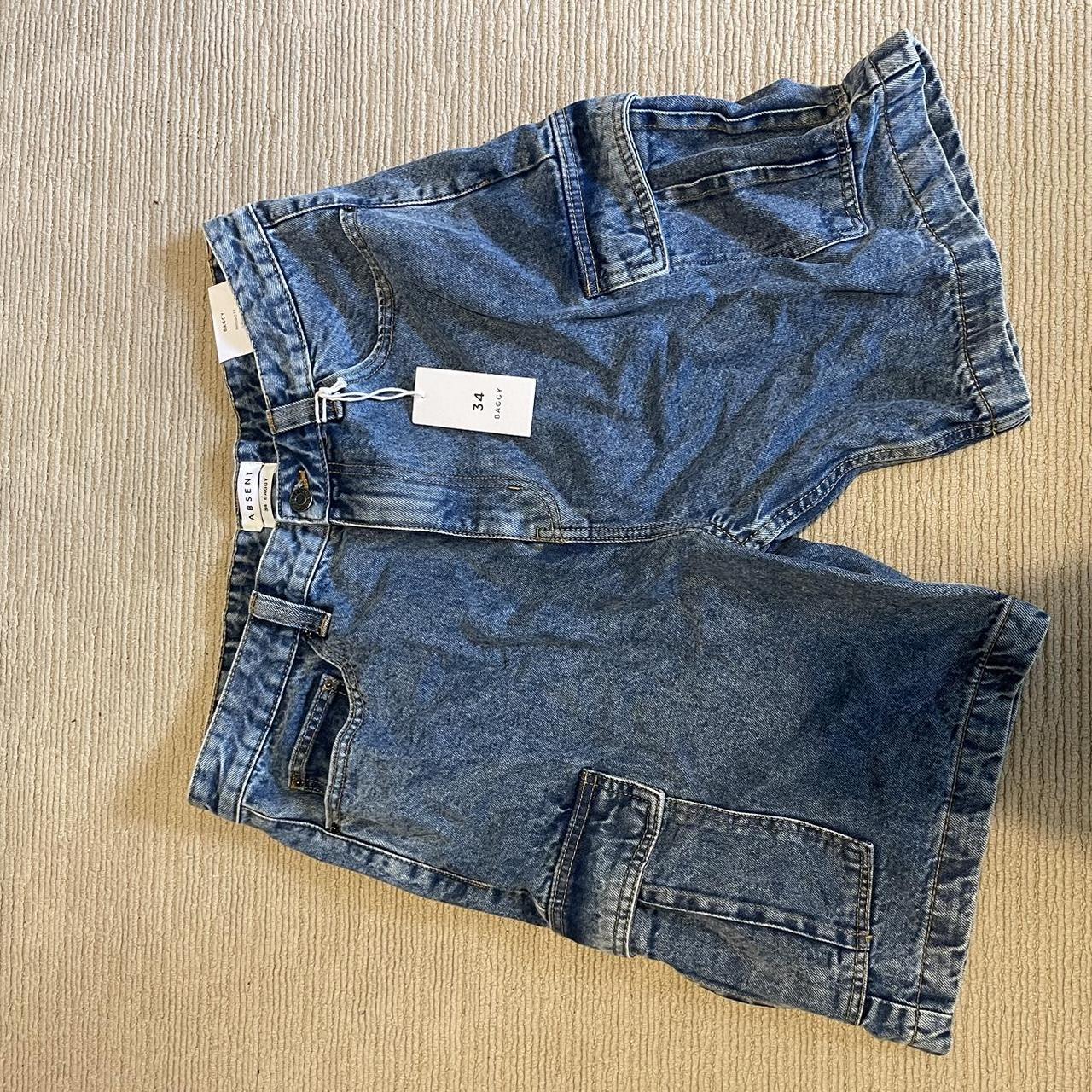 Absent denim jorts bought off halenstein bros Too... - Depop