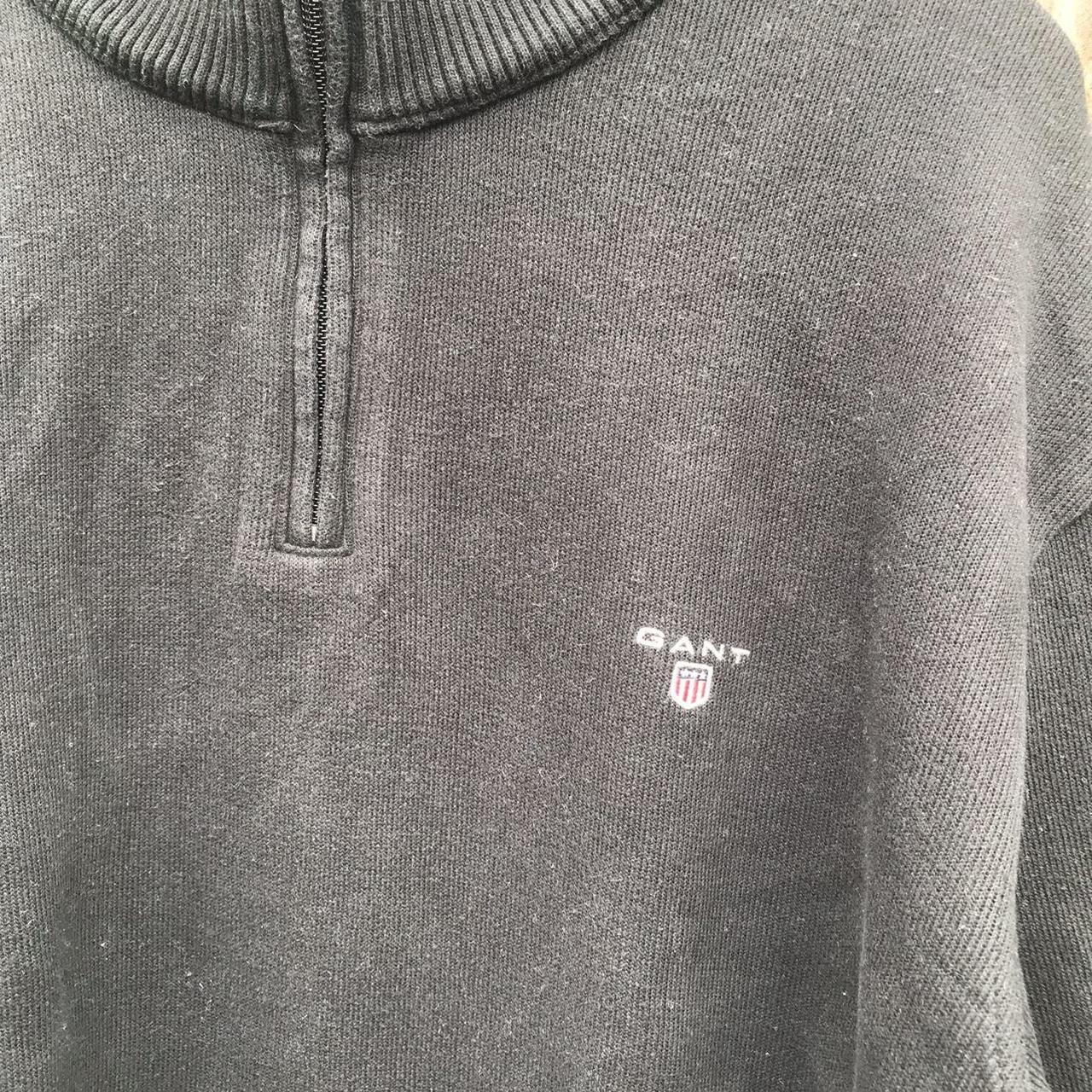 Gant Half Zipper Sweater Black XL In good condition - Depop