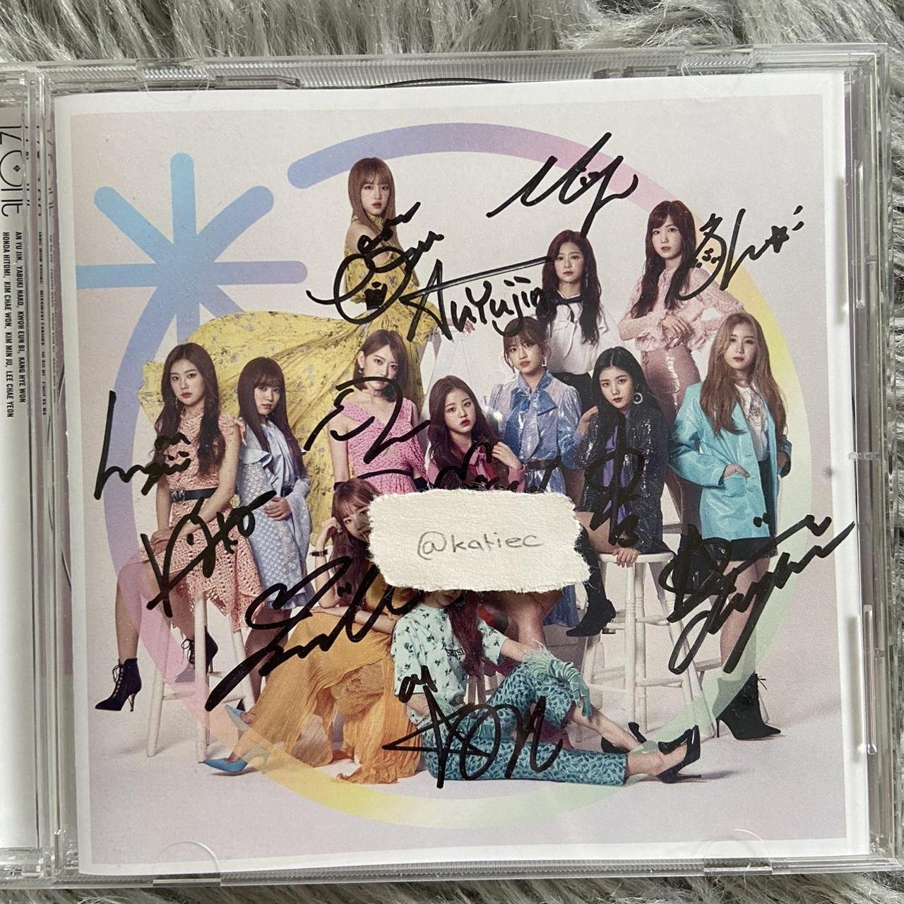 IZ*ONE OFFICIAL SIGNED ALBUM from japan #izone... - Depop