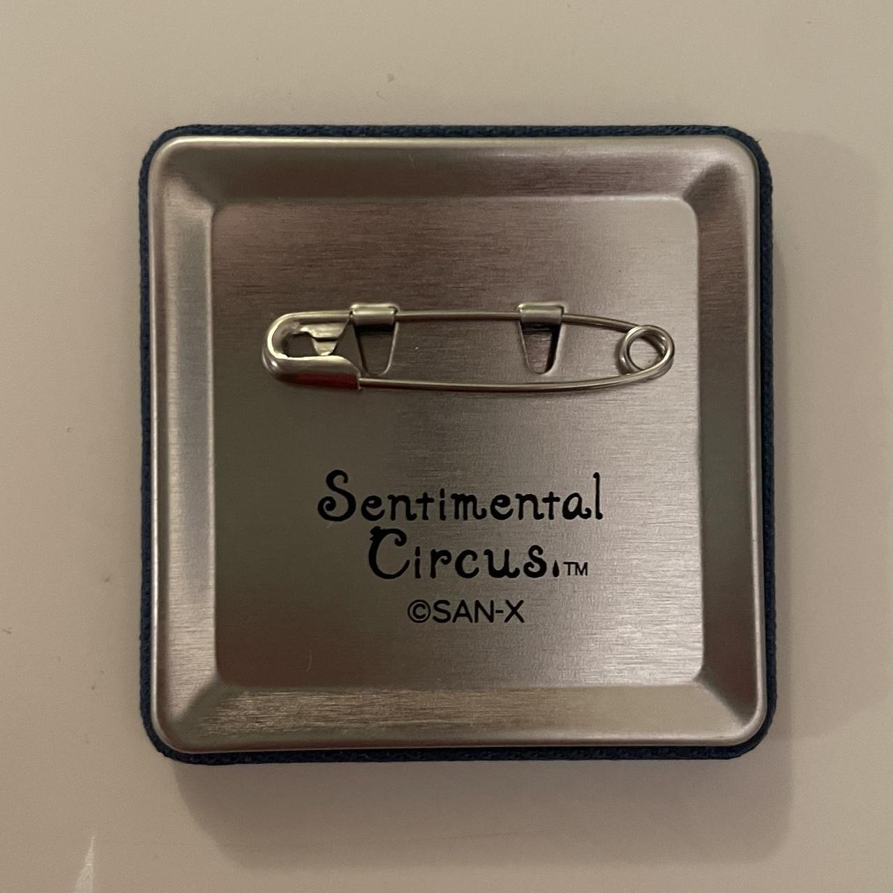 Sentimental Circus Embroidered Blue Pin Badge #sanx... - Depop
