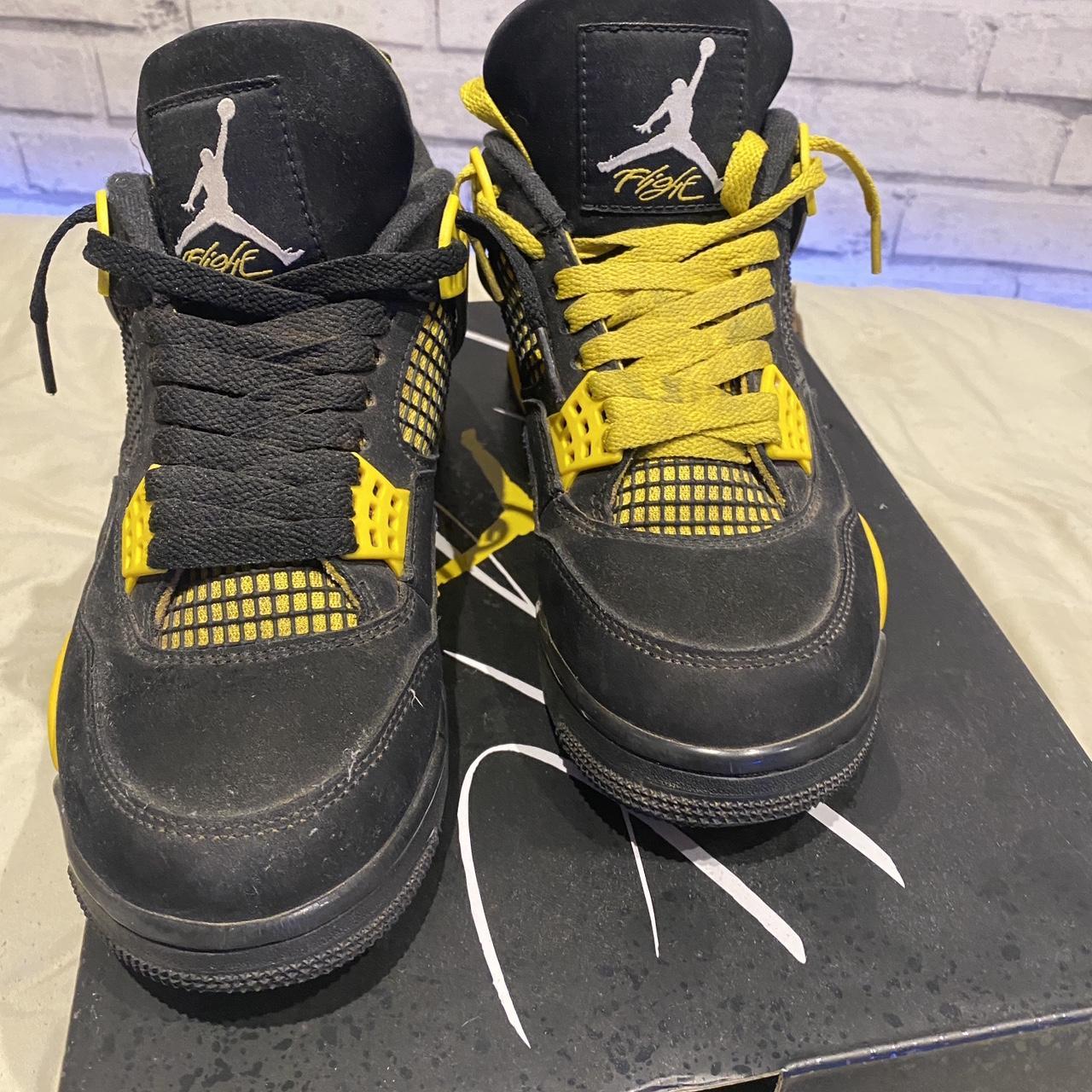 Jordan 4 yellow thunder size uk6 (Comes with... | Depop