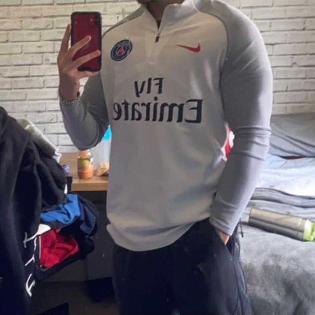 PSG Nike aeroswift 1/4 zip jumper from 17/18 season.... - Depop