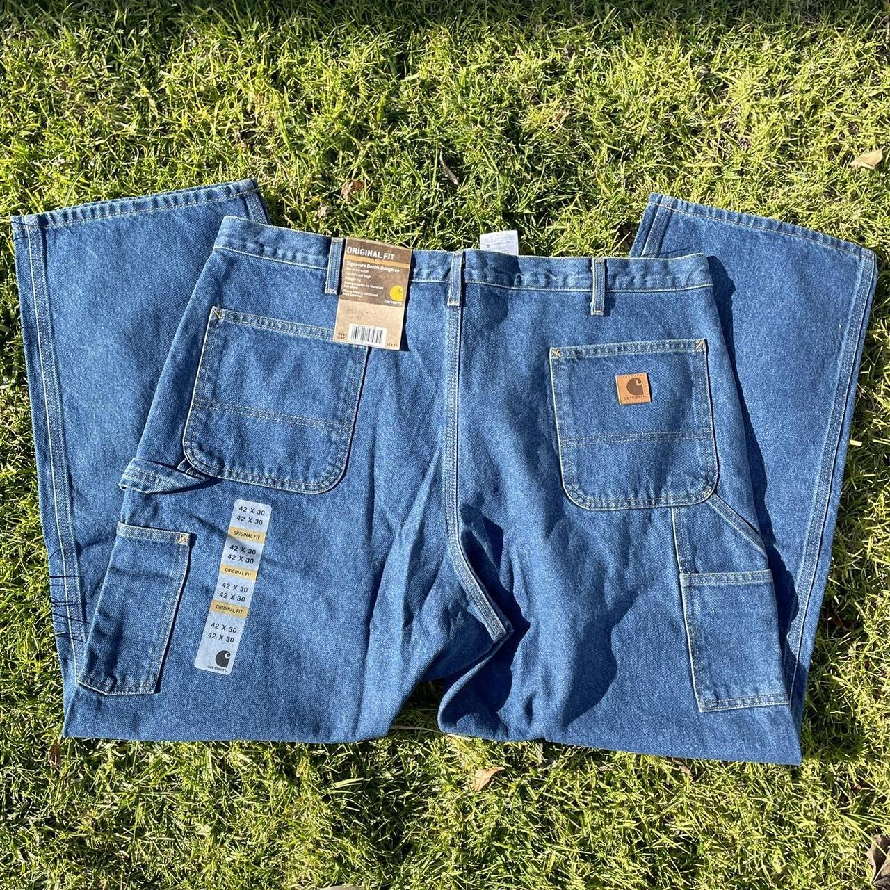 Brand New Carhartt Carpenter Blue Jeans. Original... - Depop