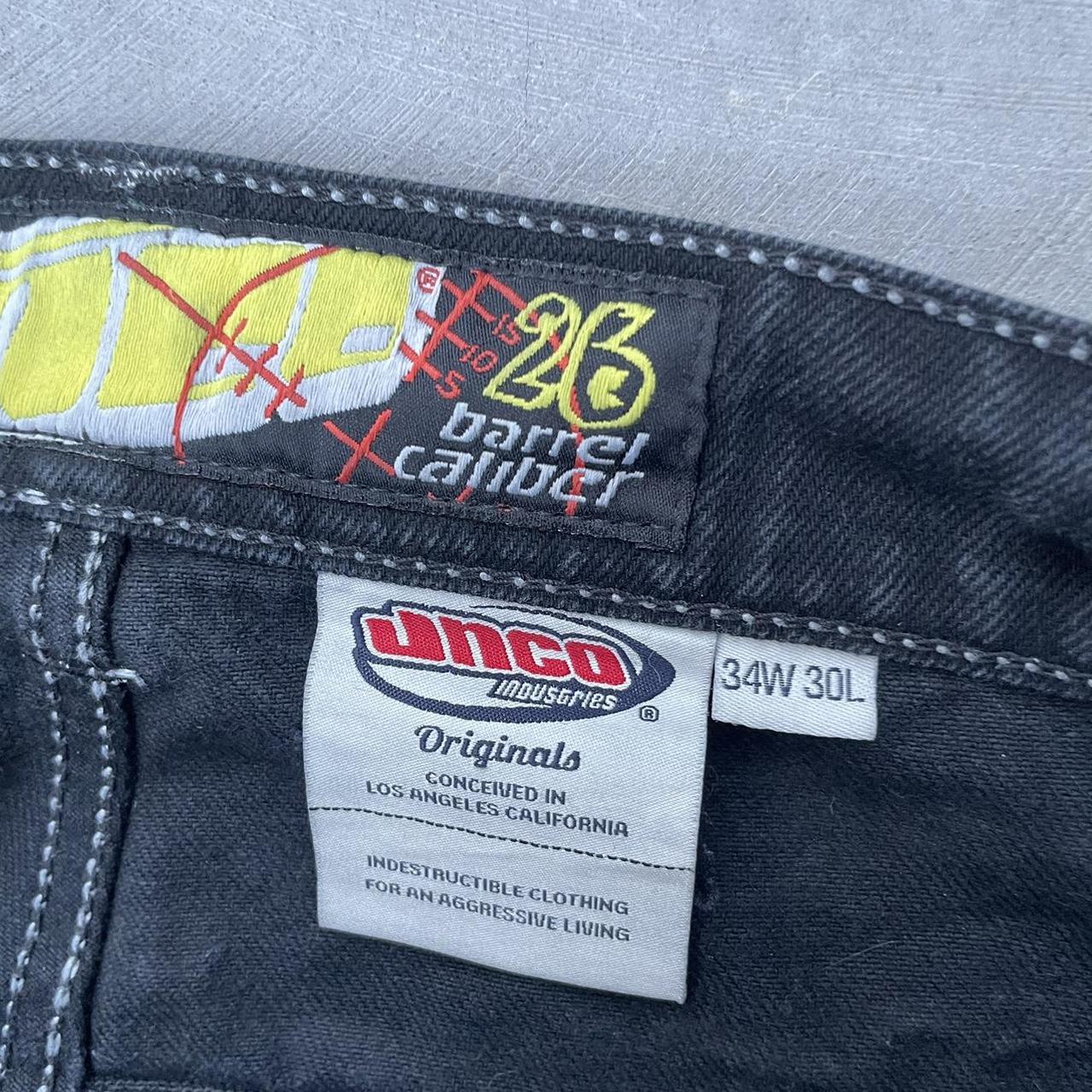 JNCO Black Twin Cannons Size: 34 x 30 #JNCO #JNCOs... - Depop