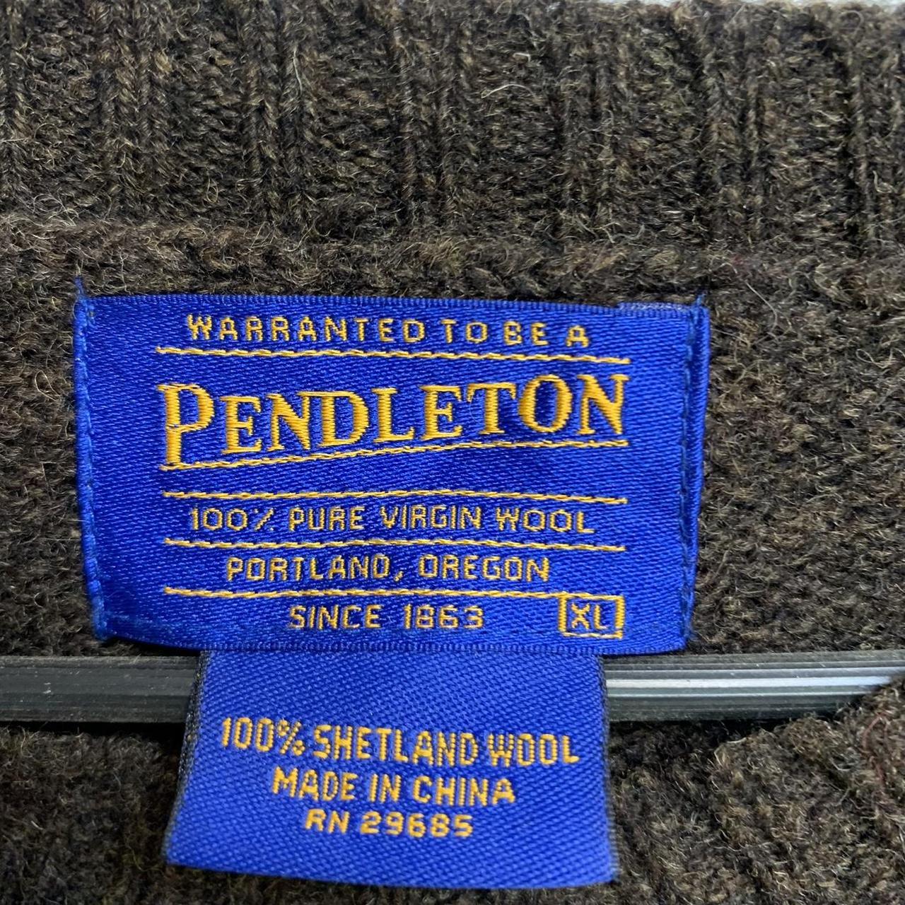 Pendleton wool sweater Vintage Shetland wool... - Depop