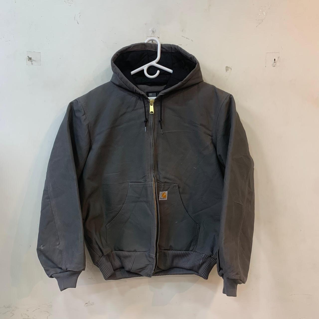 Vintage carhartt J140-GVL men workwear canvas... | Depop