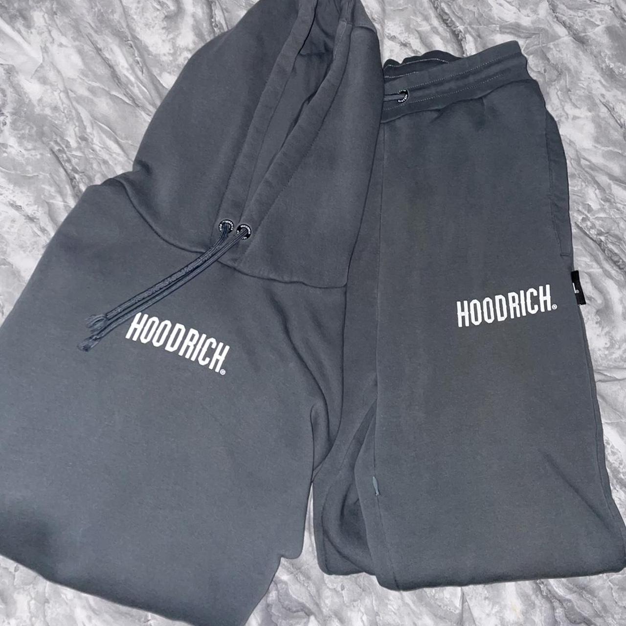grey hoodrich tracksuit. slight imperfection with... - Depop