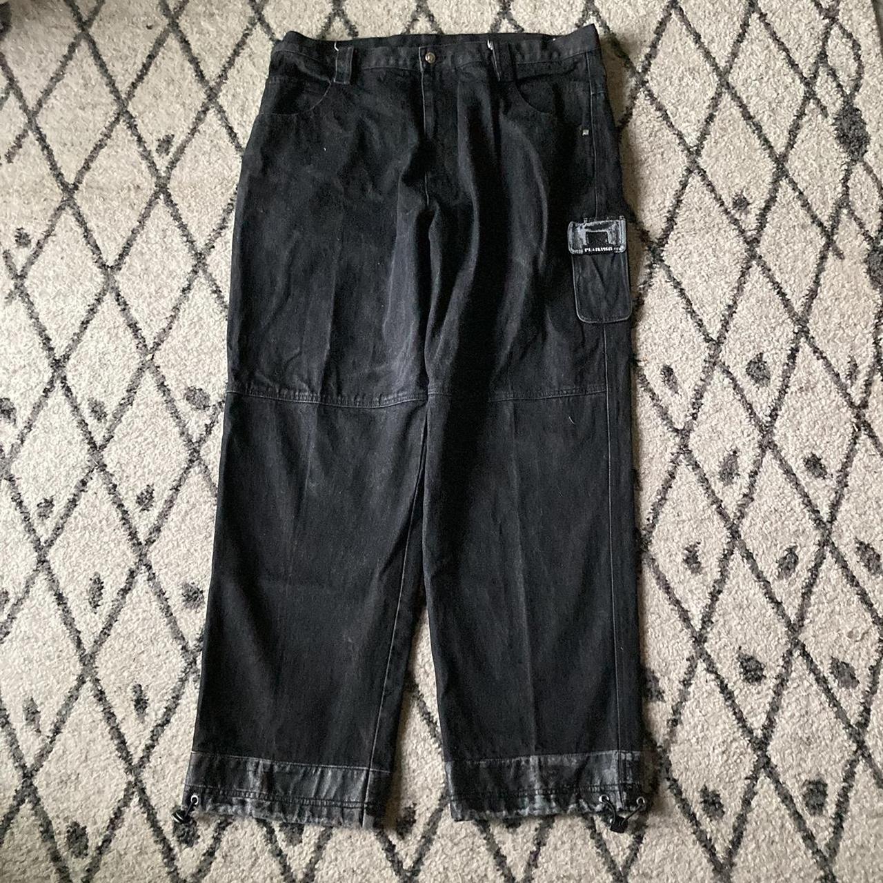 Vintage Baggy Fubu Style Jeans - 42x34 - Baggy... - Depop