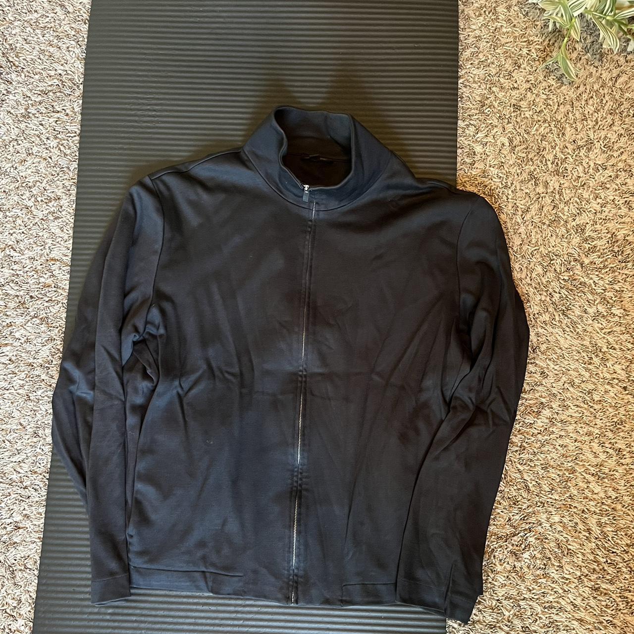 Navy COS track jacket, size XL, dm for measurements - Depop