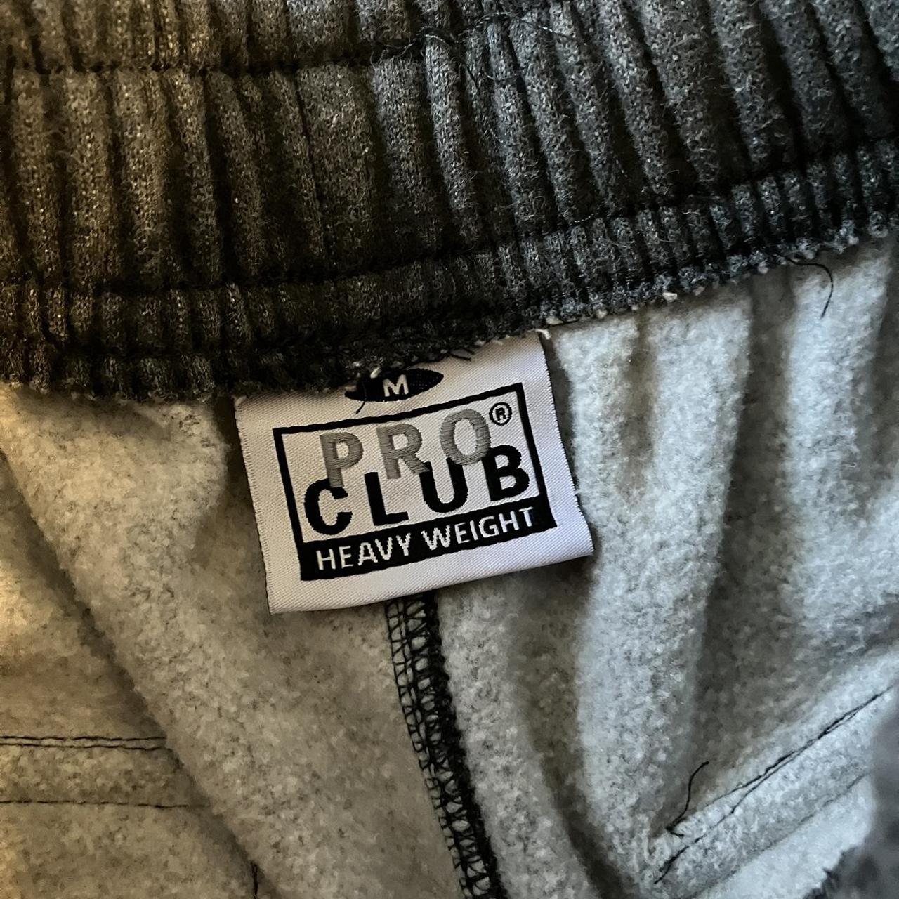PRO CLUB Heavy Weight Fleece Cargo Sweatpants. Gray... - Depop