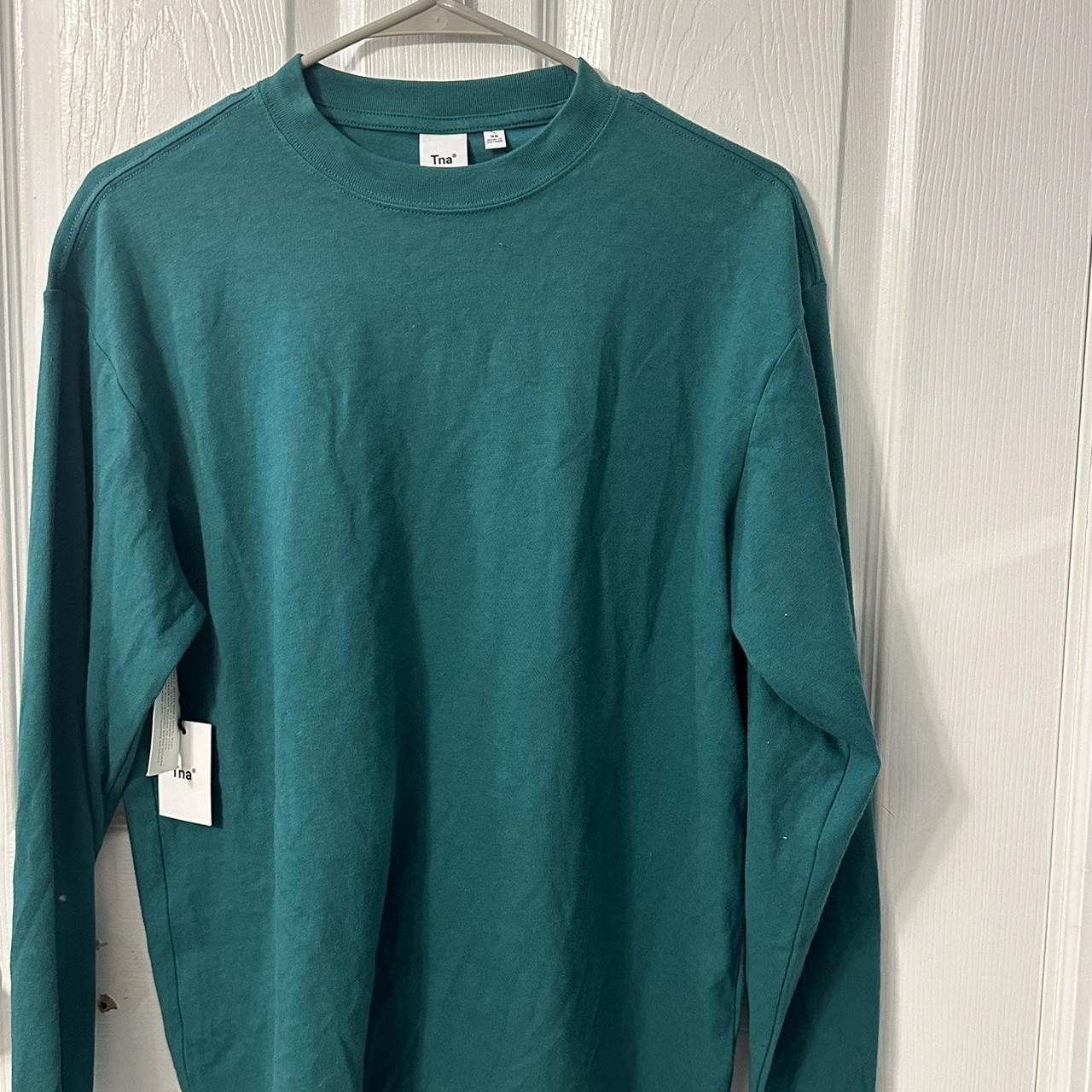 Green aritzia shirt with tags, size xs - Depop