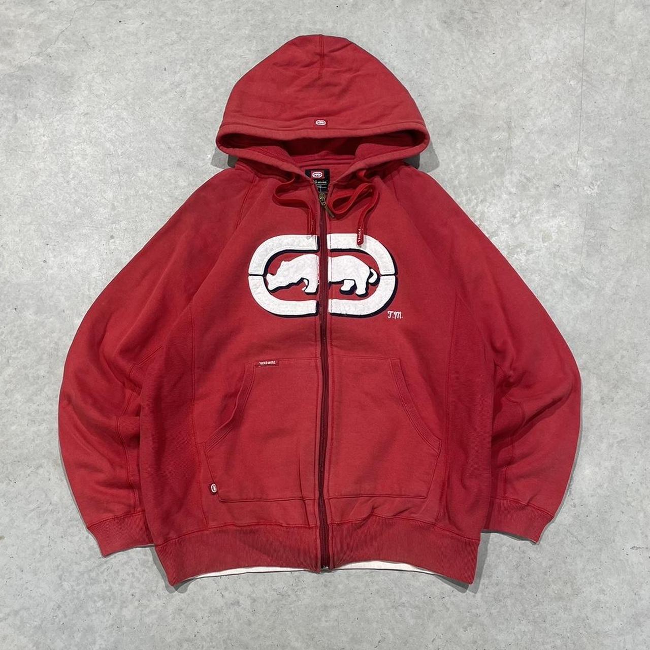 Vintage 2000s Ecko Unltd. zip up hoodie Super... - Depop