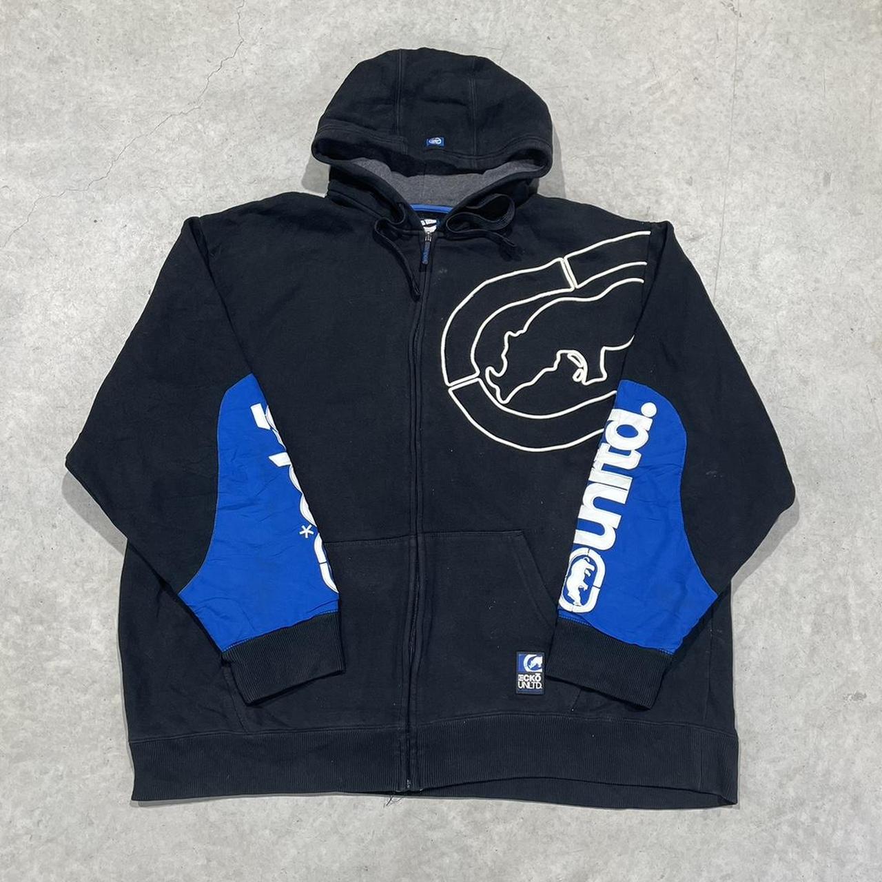 Vintage 2000s Ecko Unltd. zip up hoodie Super... - Depop
