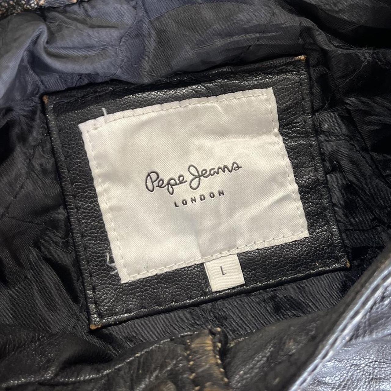 Vintage 2000s Pepe London Racer Leather Jacket... | Depop