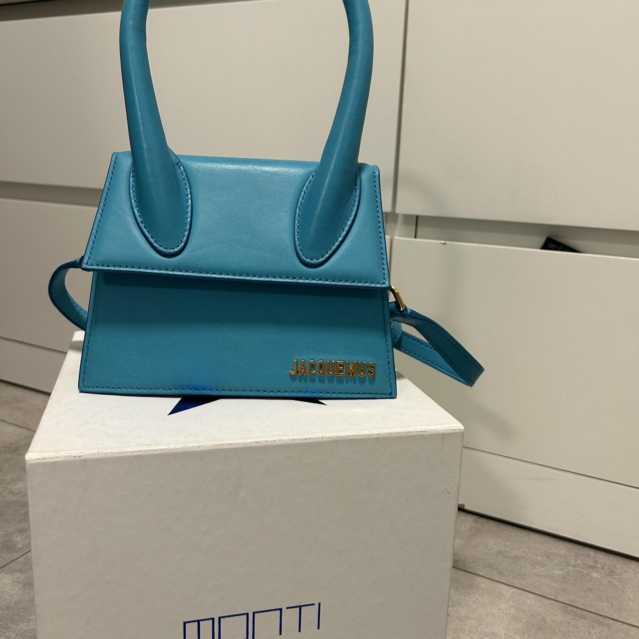 Jaquemus blue bag Meduim size Worn 2/3 times Brand... - Depop