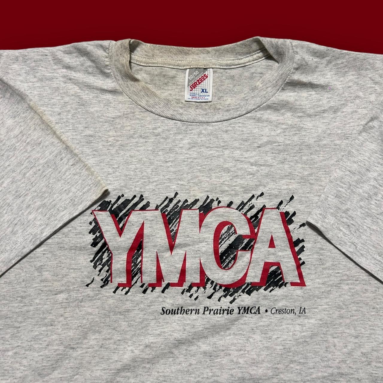 Vintage 90s YMCA T Shirt Spellout logo YMCA Jesus t... - Depop