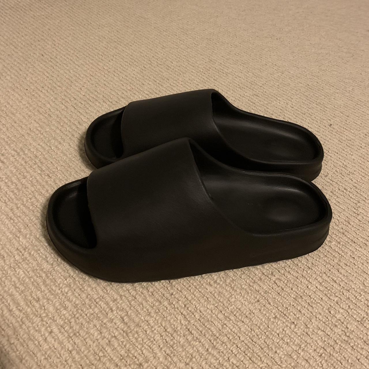 Onyx Temu slides Similar to adidas yeezy... - Depop