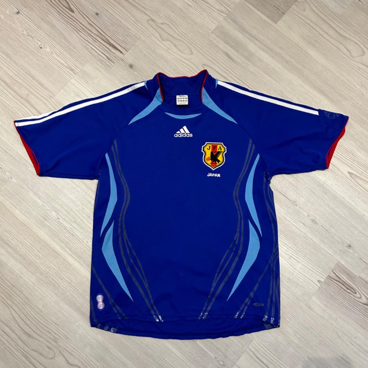 Adidas Japan 2006 Home Football Shirt Blue (More... - Depop