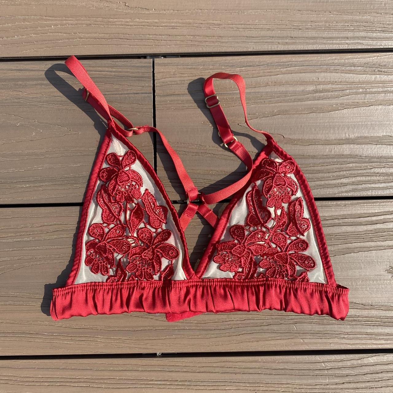 PRIMARK - Red Bralette - Excellent Condition - Size... - Depop