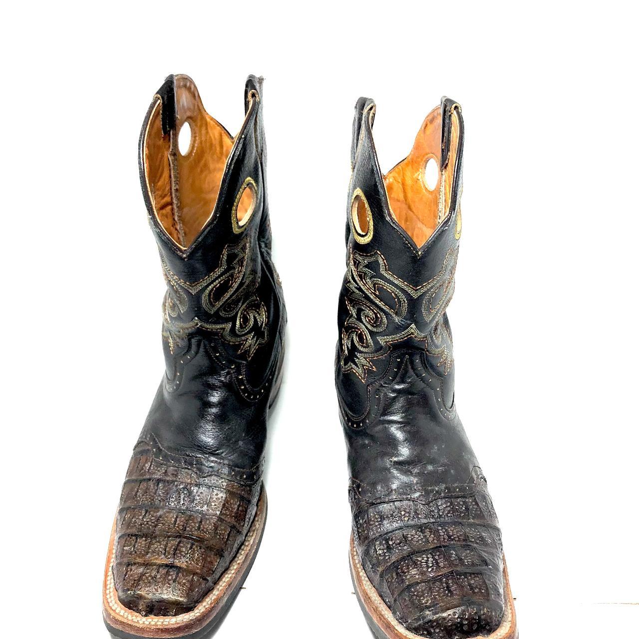 HANDMADE CAYMAN & LEATHER BOOTS. ))) FREE USA... - Depop