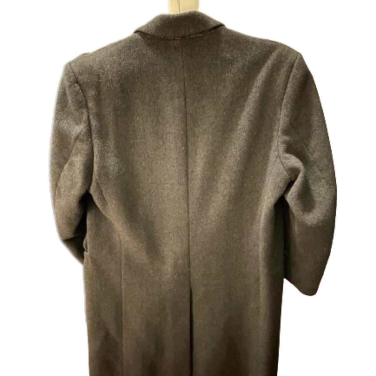 men's vintage 100% cashmere heavy wool peacoat //... - Depop