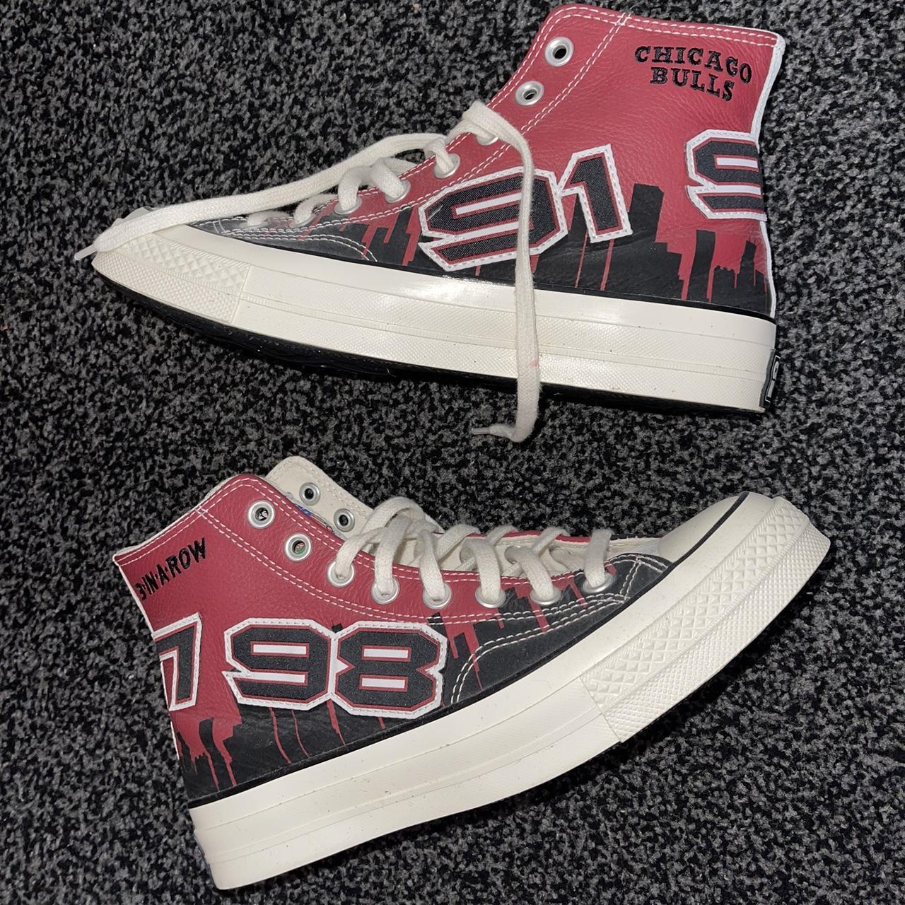 Converse 70 X Chinatown Market Chicago Bulls hi Box... - Depop
