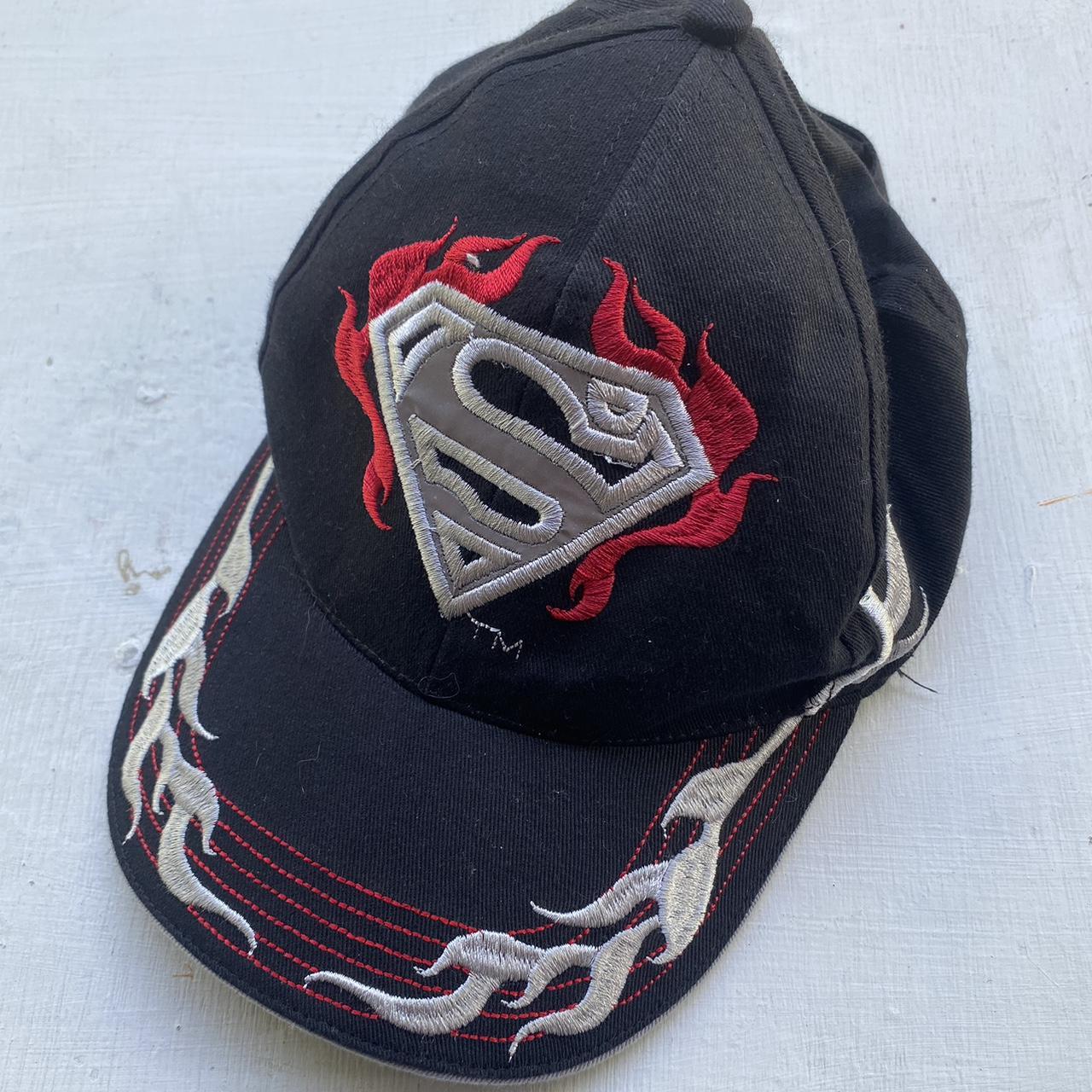 Men's Red and Silver Hat | Depop