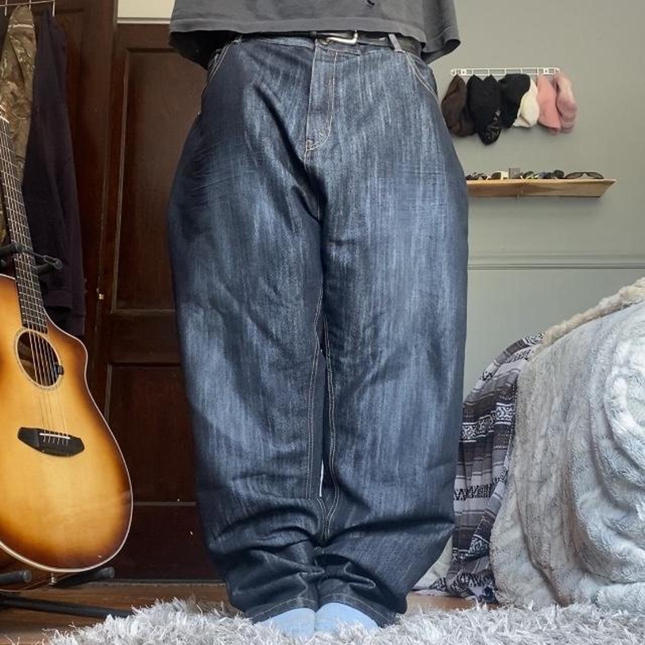 sick grunge baggy jeans 46/30 no flaws denim has... - Depop