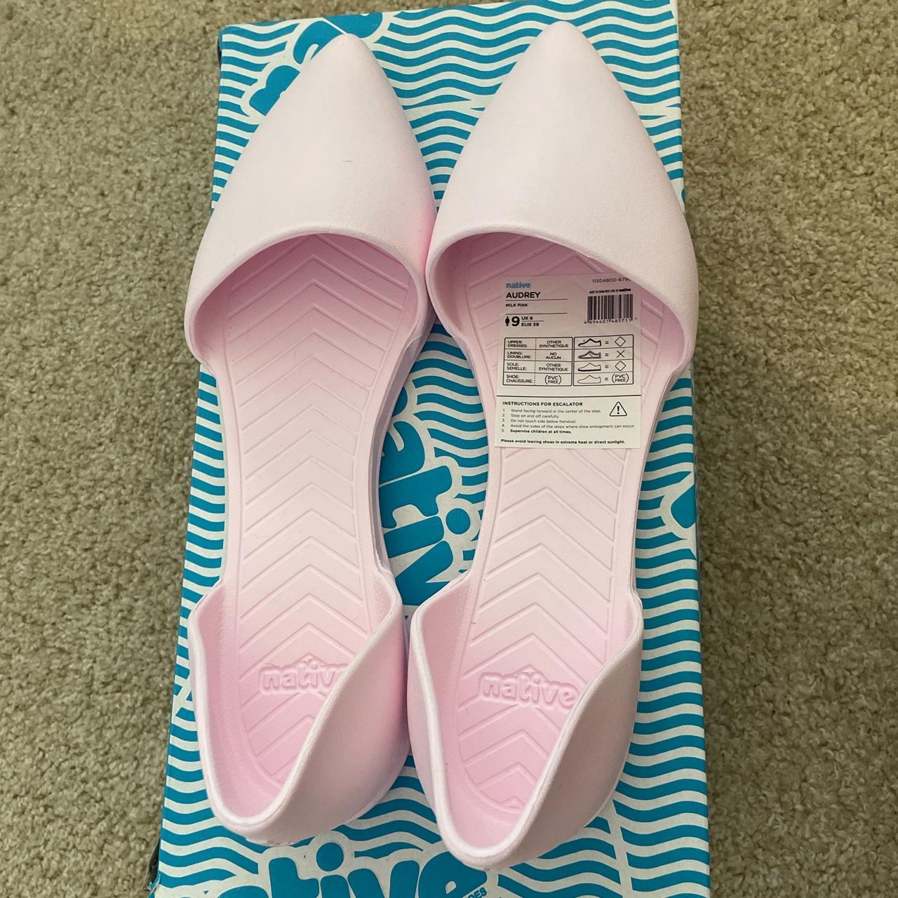 Native Audrey Flats in color “Milk Pink” Brand new - Depop