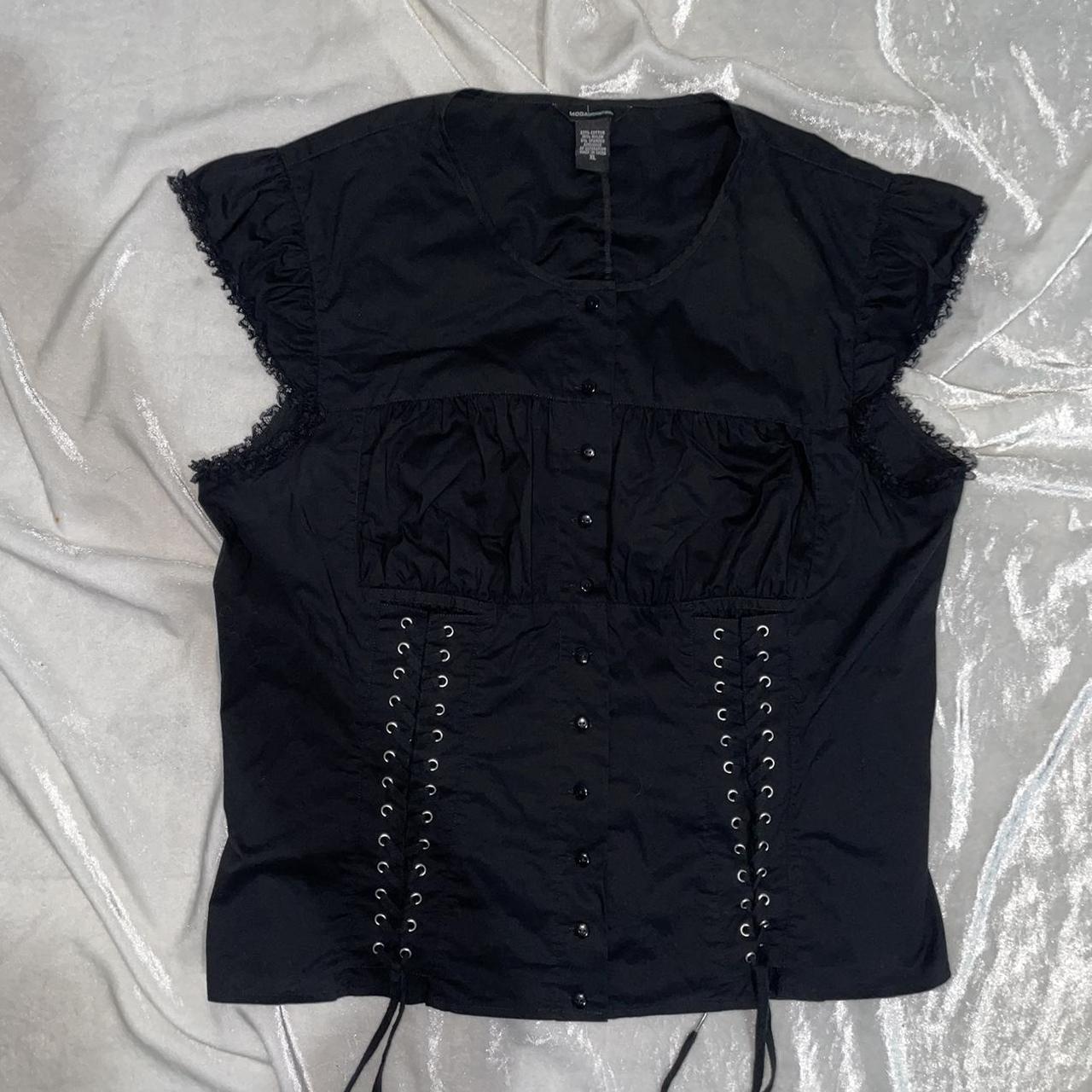 moda international corset top size xl shipping from... - Depop