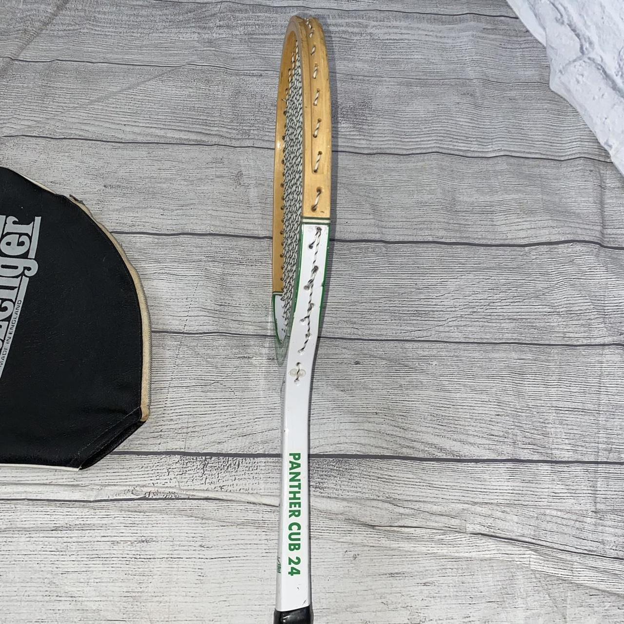 Slazenger Vintage Wooden Tennis Racquet With Soft... - Depop