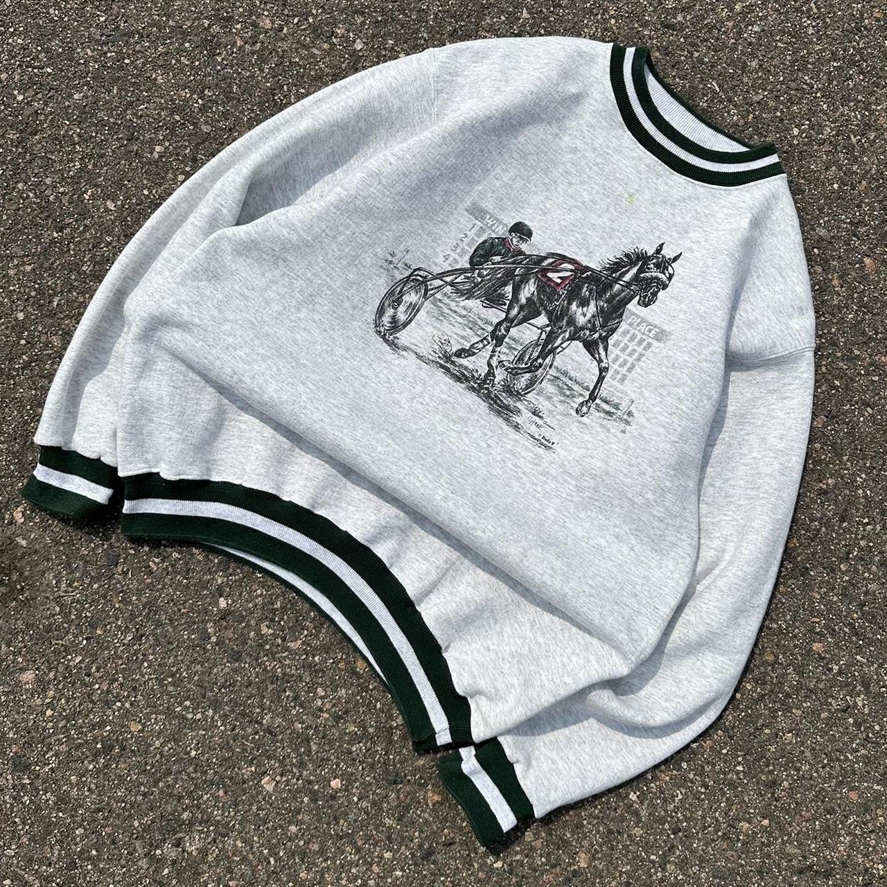 American Vintage Men's Grey Sweatshirt | Depop