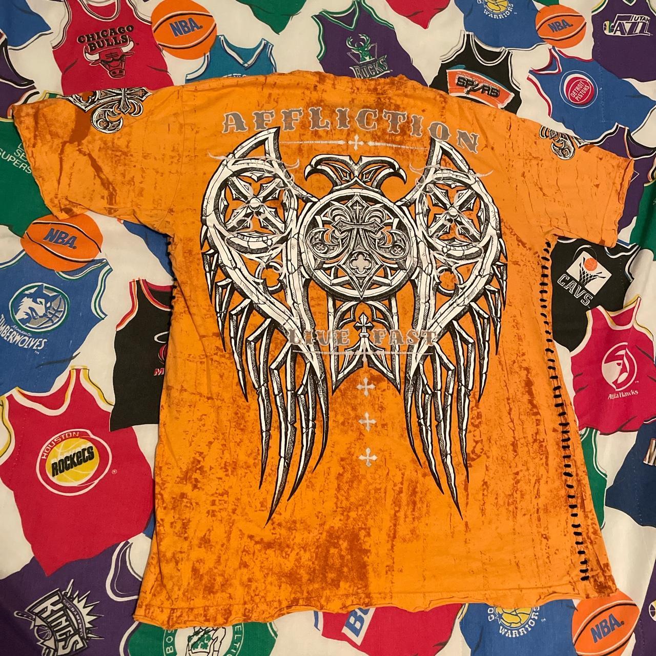 Y2K Affliction Live Fast Tee Y2K Affliction Live... - Depop