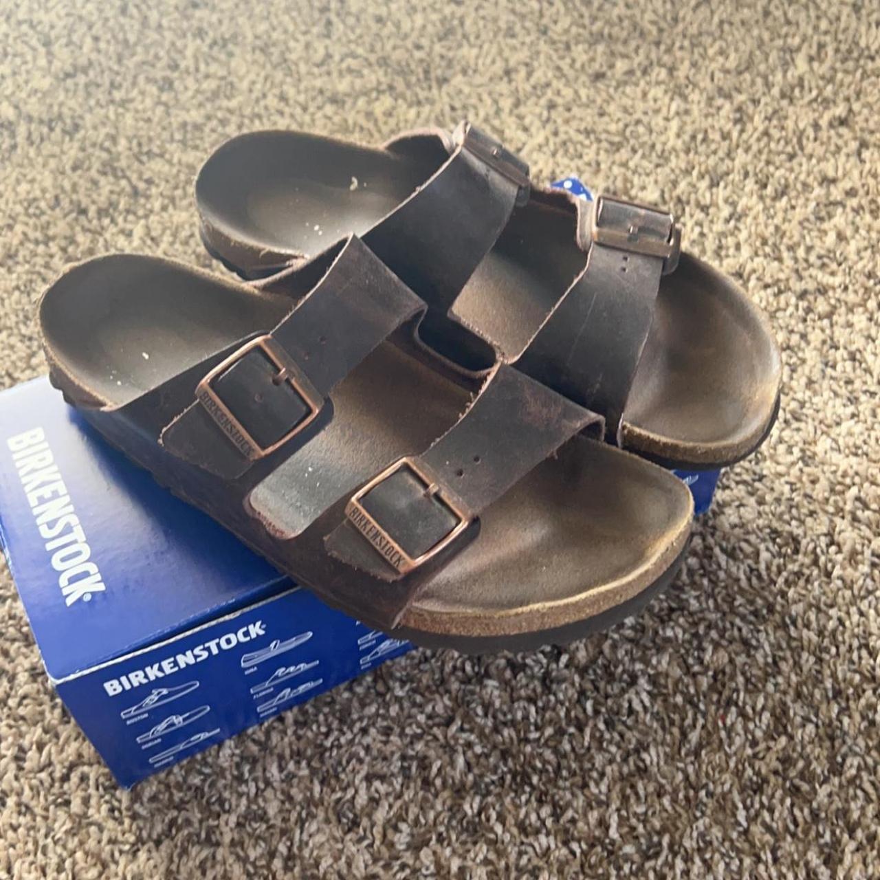 Birkenstock Mens Brown Sandals Depop