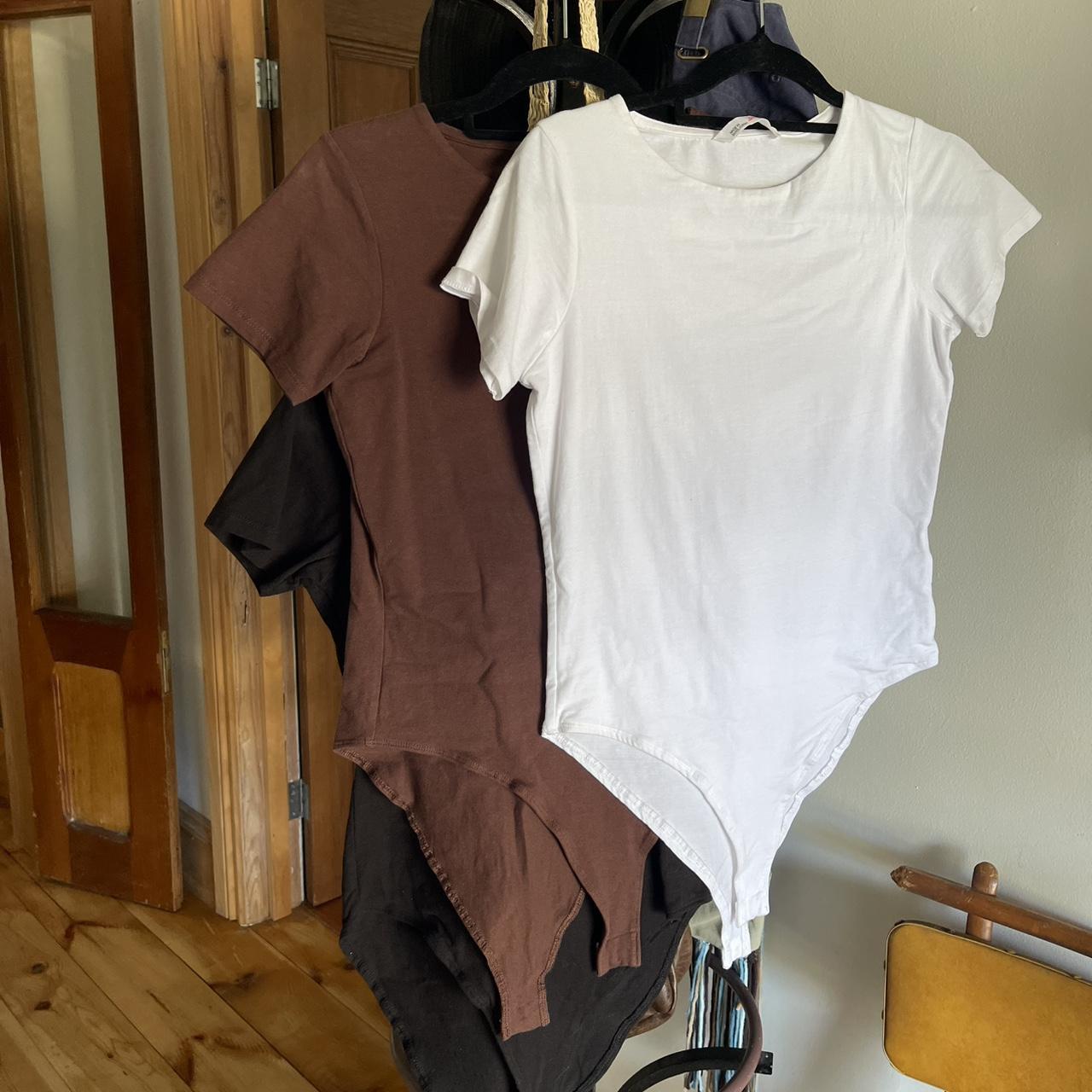 Supre bodysuits Black, brown & white - Depop