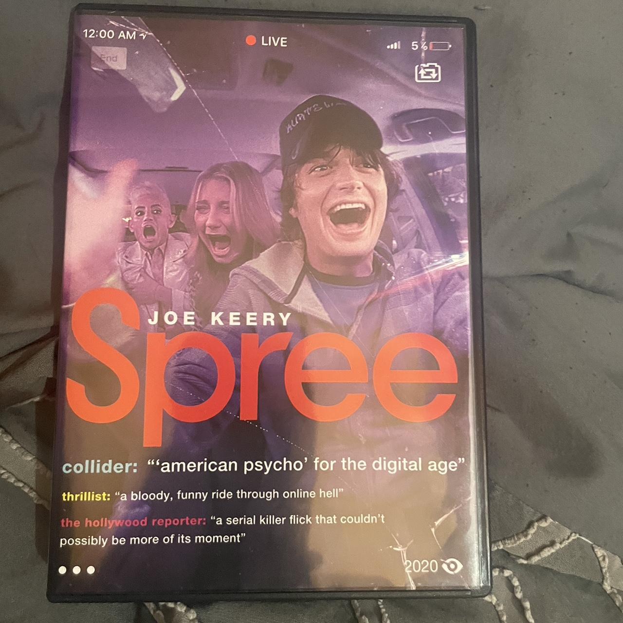 Horror movie SPREE DVD #joekeery #horror | Depop