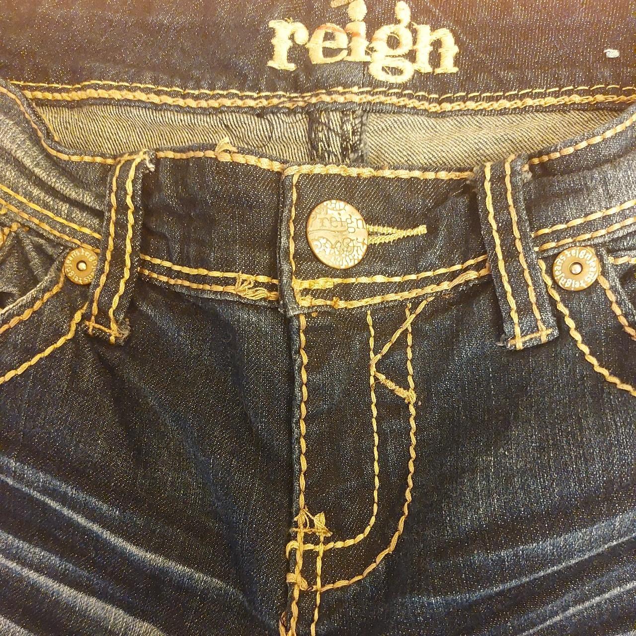 Reign Low Rise Bootcut Jeans Measurements SIZE: 7... - Depop