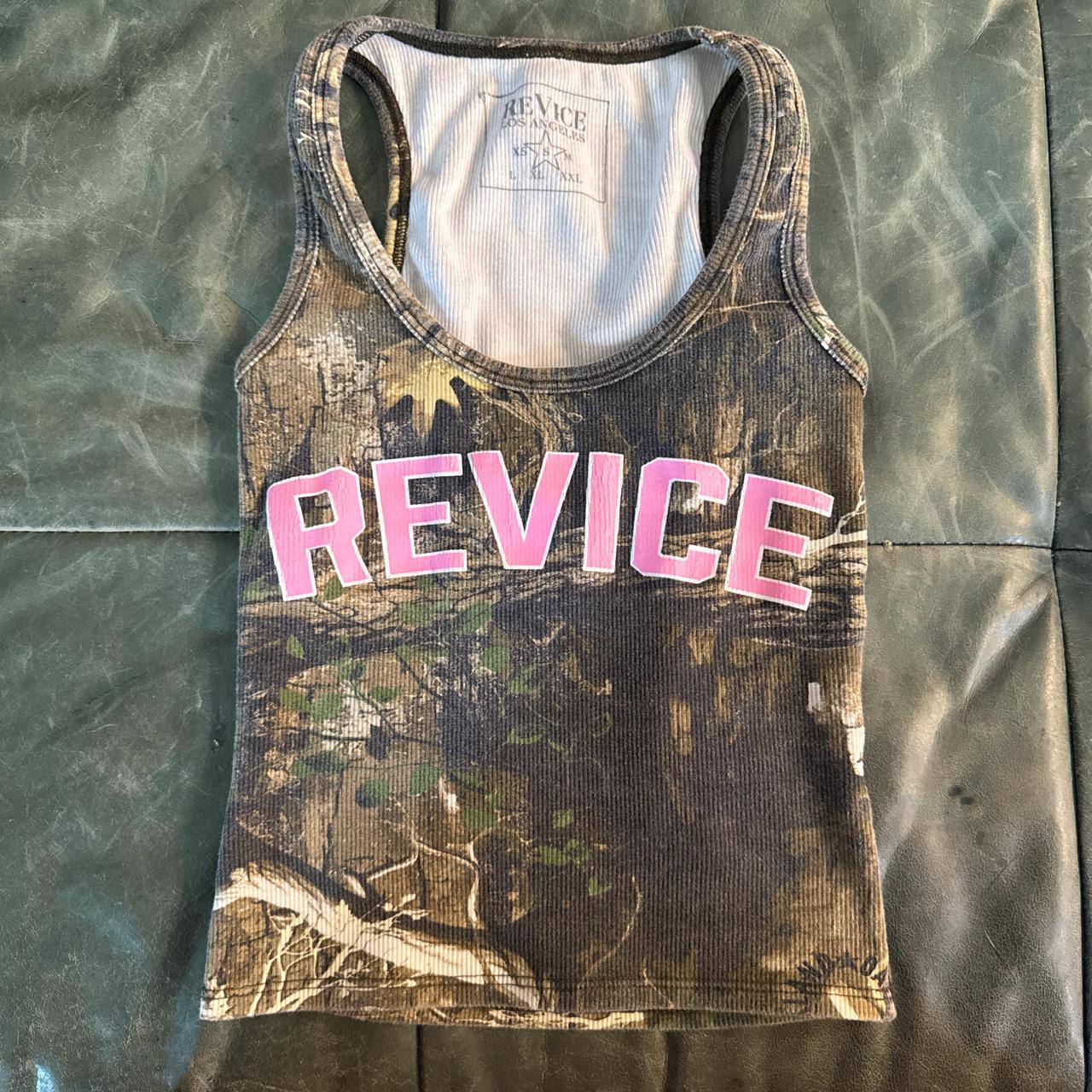 Brand new Revice camo tank size small, only worn... | Depop