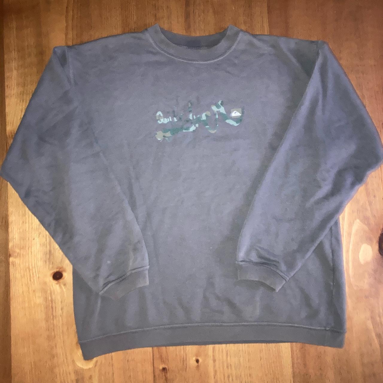 🏄🏼VINTAGE QUIKSILVER JUMPER🏄🏼 Sick retro camouflage... - Depop