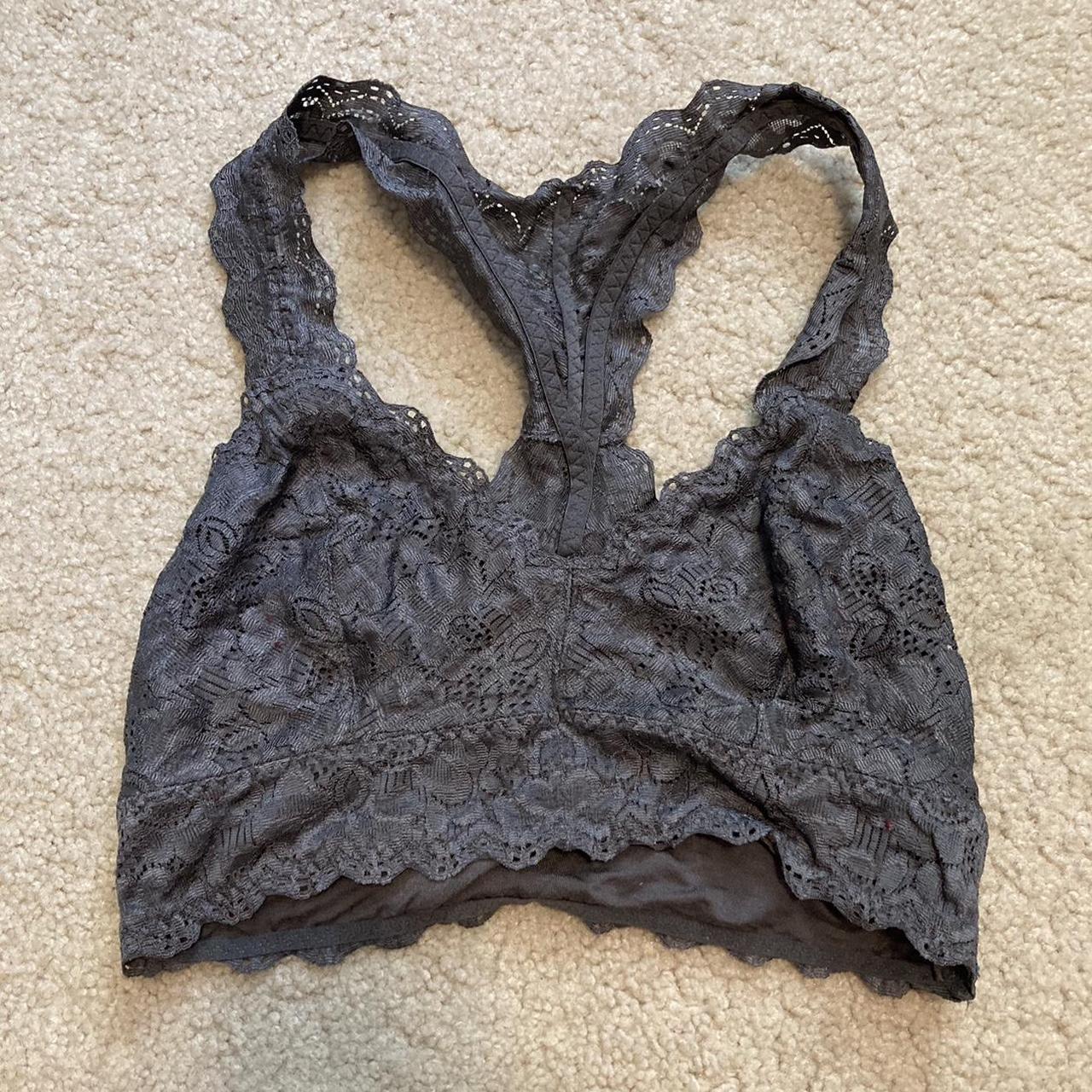 Dark gray bralette Size: S - Depop
